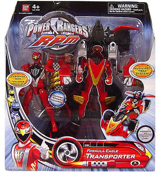 Power Rangers RPM Auxilliary Trax Formula Eagle Transporter 6.5 Action ...