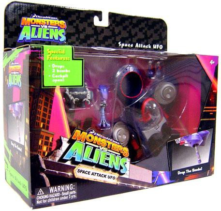Monsters vs. Aliens Space Attack UFO Playset Dreamworks Animation - ToyWiz