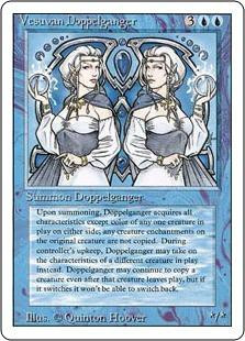 Magic The Gathering Revised Single Card Rare Vesuvan Doppelganger - ToyWiz