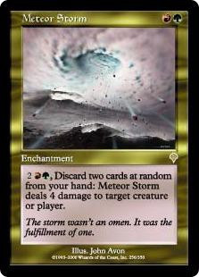 Magic The Gathering Invasion Single Card Rare Meteor Storm 256 - ToyWiz