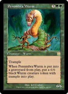 Magic The Gathering Apocalypse Single Card Rare Penumbra Wurm 84 - ToyWiz
