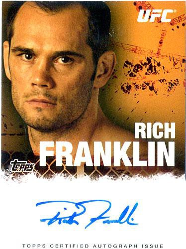 UFC Topps UFC 2010 Championship Rich Franklin Autograph Card FA-RF - ToyWiz