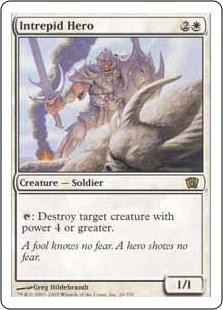 Magic The Gathering 8th Edition Single Card Rare Intrepid Hero 26 - ToyWiz