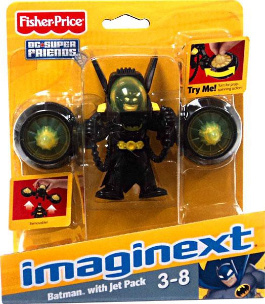 Fisher Price DC Super Friends Imaginext Batman with Jet Pack 3 Figure ...