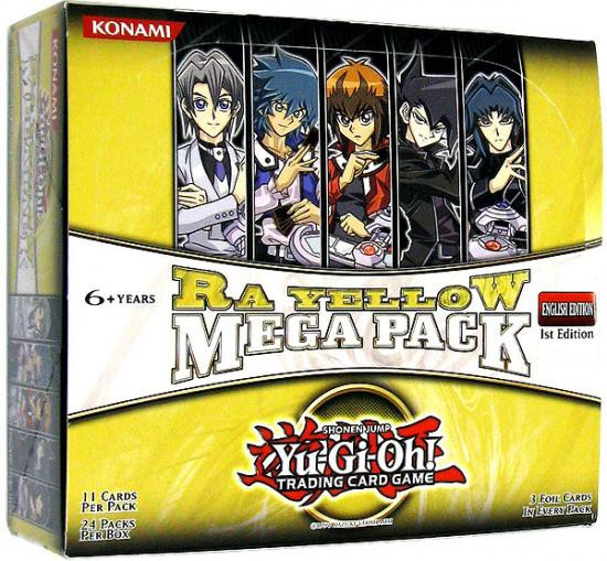 YuGiOh Trading Card Game Ra Yellow Mega-Pack Booster Box 24 Packs ...