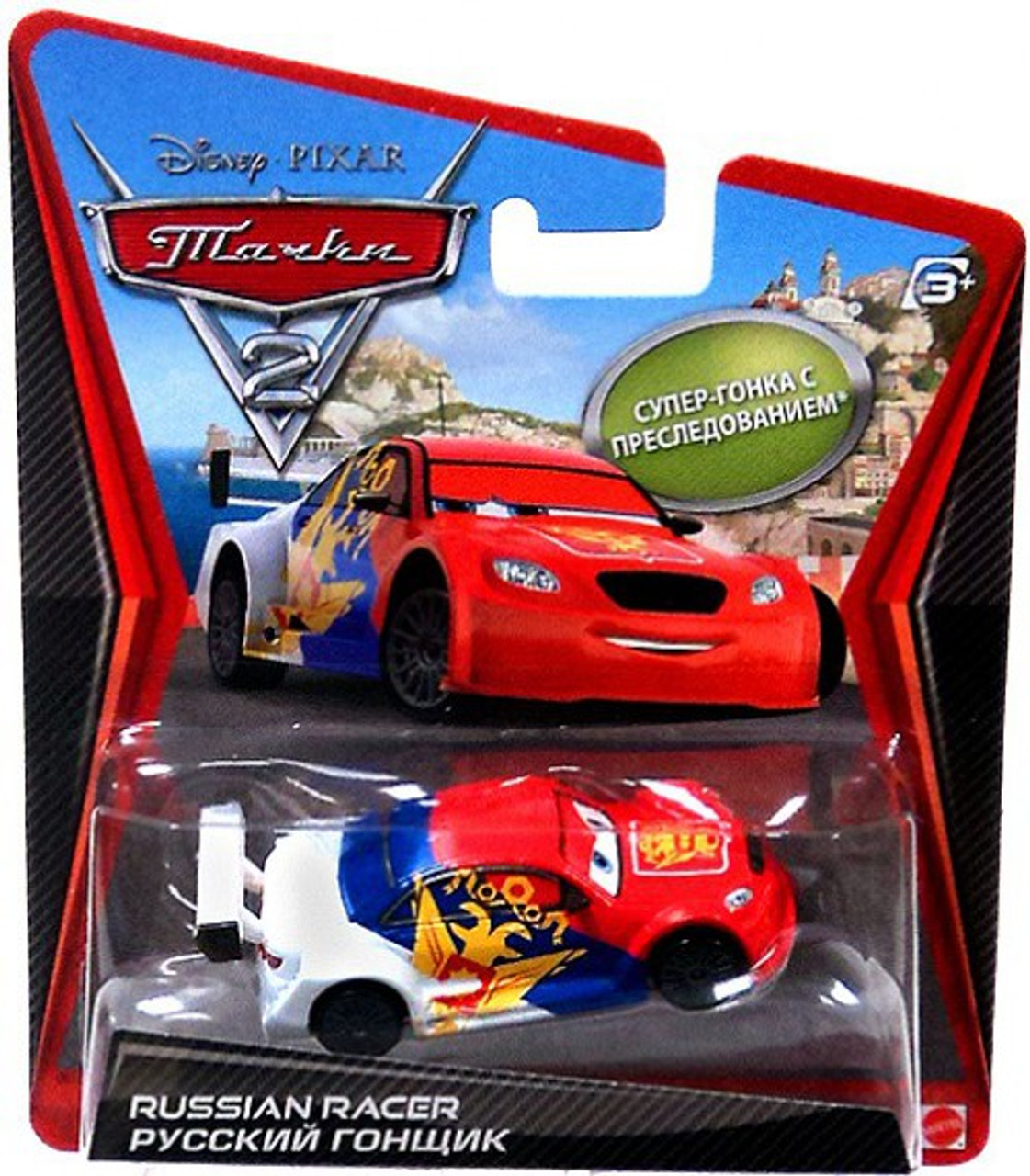 Disney Pixar Cars Cars 2 Main Series Vitaly Petrov 155 Diecast Car Russia Mattel Toys - ToyWiz