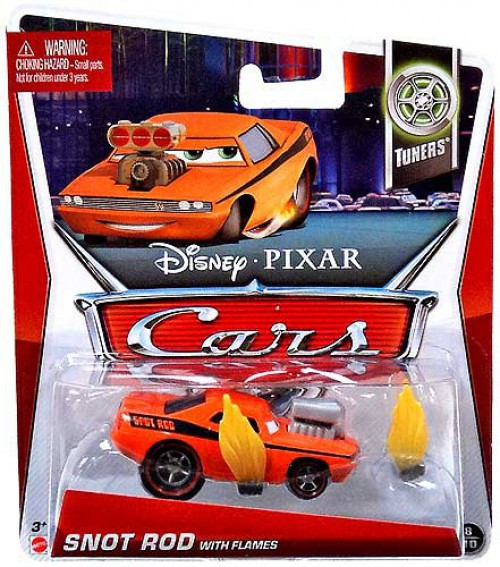 Disney Pixar Cars Series 3 Snot Rod with Flames 155 Diecast Car Mattel ...