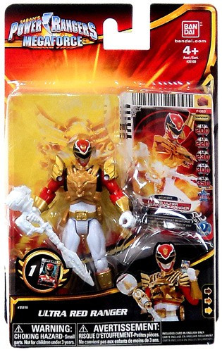 Power Rangers Megaforce Ultra Red Ranger Action Figure Bandai America ...