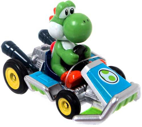 Super Mario Mario Kart Ertl Yoshi Diecast Vehicle Go-Kart Tomy - ToyWiz