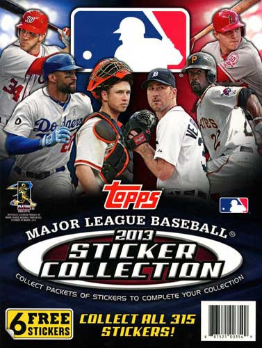 MLB Topps 2013 Baseball Sticker Collection Album - ToyWiz