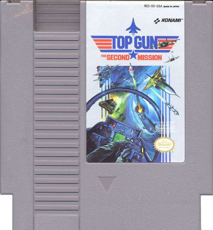 Nintendo NES Top Gun Video Game Cartridge Played Condition Konami - ToyWiz