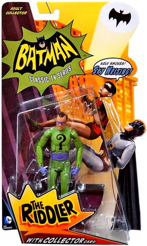 Batman 1966 TV Series Series 1 The Riddler Action Figure Mattel Toys ...