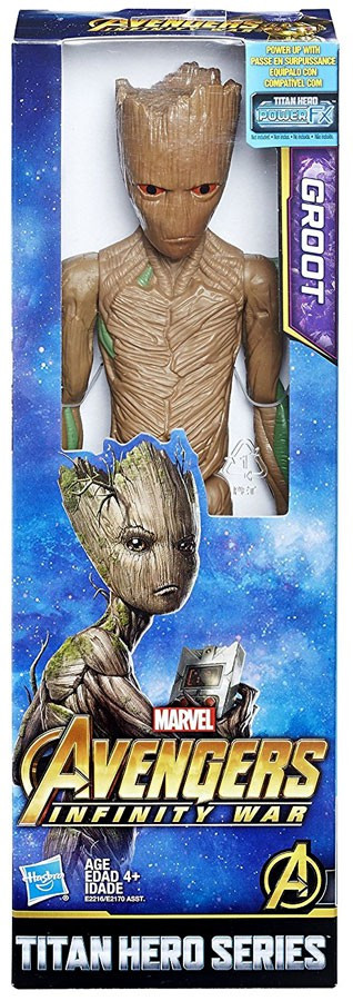 Marvel Avengers Infinity War Titan Hero Series Groot 12 Action Figure ...