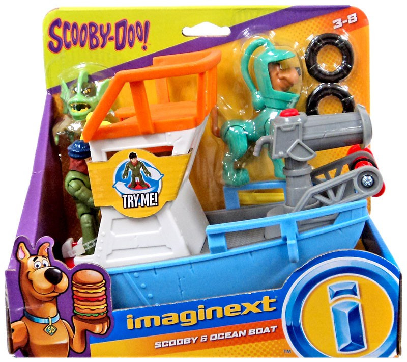 Fisher Price Scooby Doo Imaginext Scooby Ocean Boat 3 Figure Set - ToyWiz