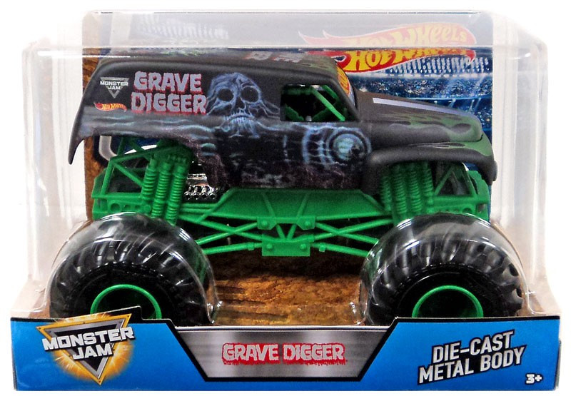 Hot Wheels Monster Jam Grave Digger 124 Die-Cast Car 124 Mattel Toys ...