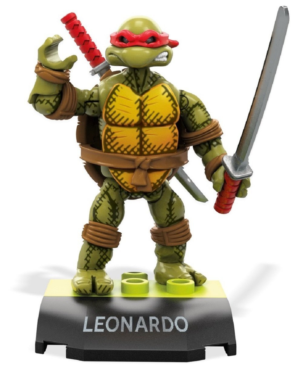 Teenage Mutant Ninja Turtles Heroes Series 3 Leonardo Mini Figure Mega ...