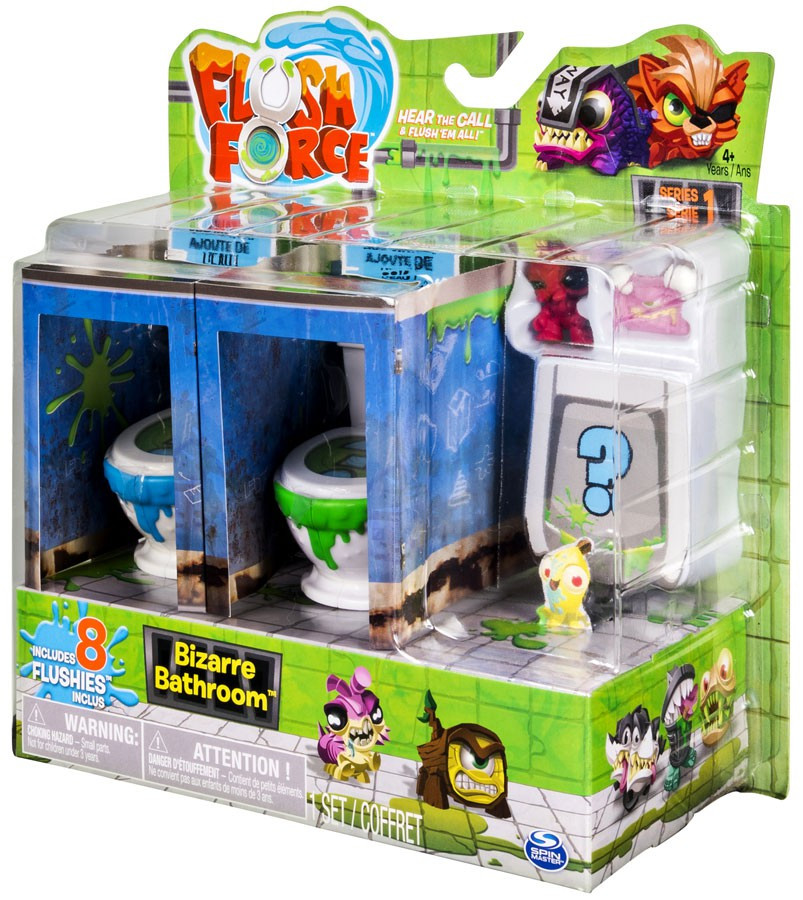 Flush Force Series 1 Bizarre Bathroom Mini Figure 8-Pack Spin Master ...