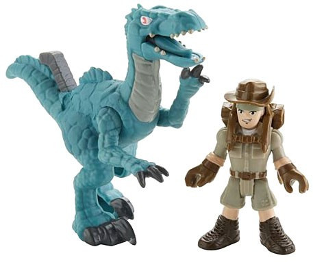 Fisher Price Jurassic World Imaginext Muldoon Raptor Figure Set - ToyWiz