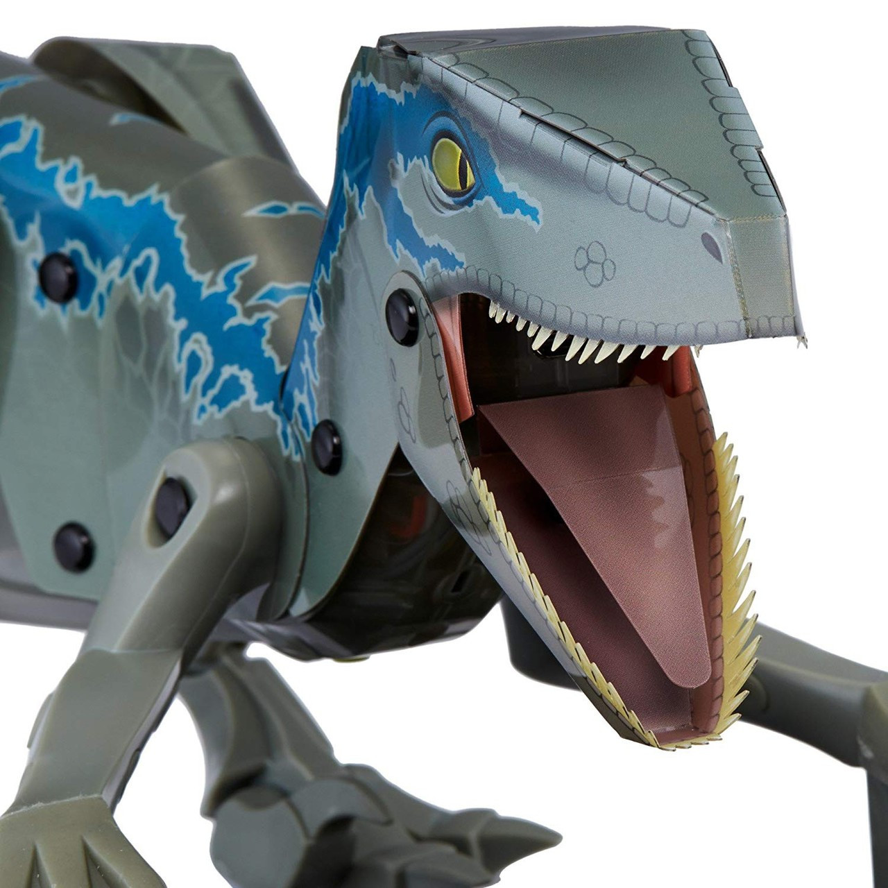 Jurassic World Kamigami STEM Velociraptor Blue Robot Figure 2.4 GHz ...