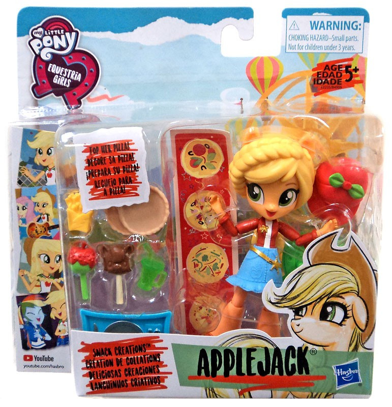 My Little Pony Equestria Girls Applejack Snack Creations 4.5 Figure ...