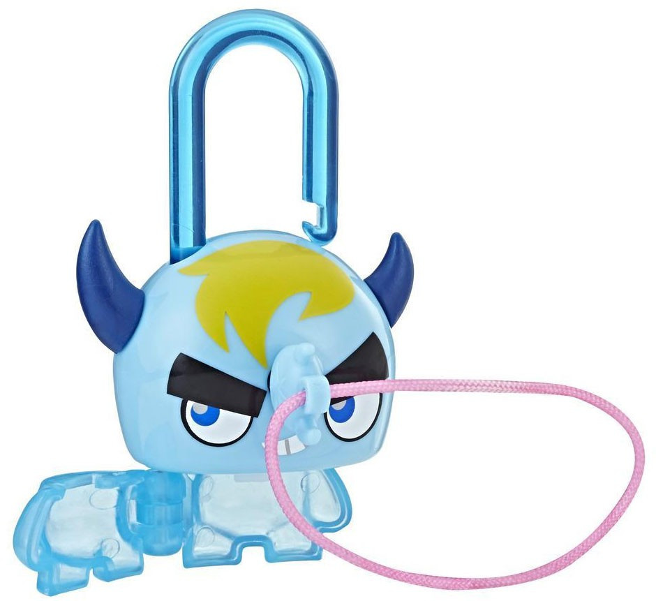 Lock Stars Series 1 Blue Horned Monster Figure Hasbro Toys - ToyWiz