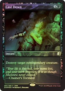 Magic The Gathering Friday Night Magic Single Card Promo Cast Down FNM ...