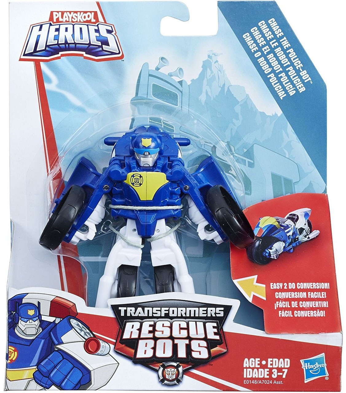 Transformers Rescue Bots Chase the Police-Bot Action Figure Hasbro - ToyWiz