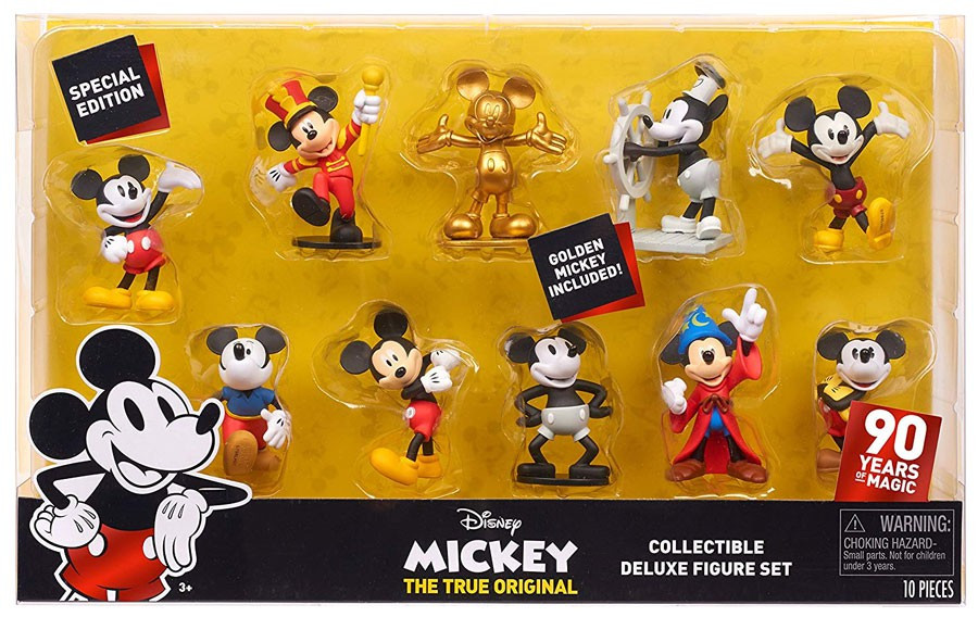 Disney Mickey the True Original 90 Years of Magic Mickey Mouse 3 Figure ...
