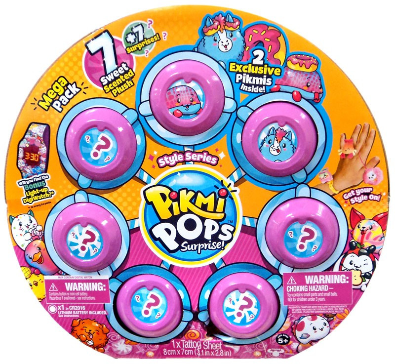 Pikmi Pops Surprise Style Series Frosted Donut Mega Pack 7 Plush 7 ...
