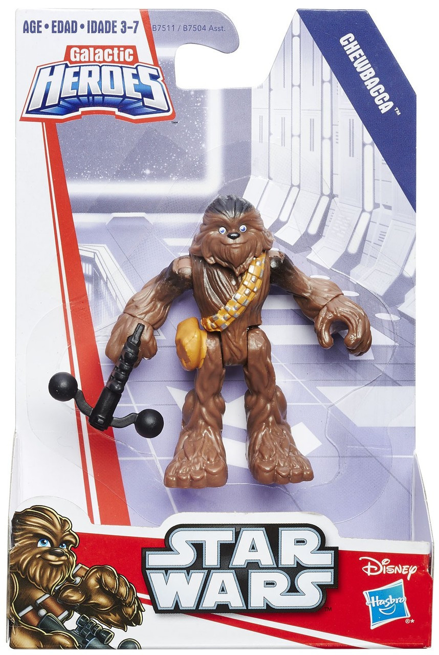Star Wars Galactic Heroes Basic Chewbacca Mini Figure Hasbro Toys - ToyWiz
