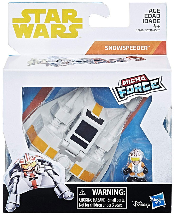 Star Wars Micro Force Luke with Snow Speeder Vehicle Hasbro Toys - ToyWiz