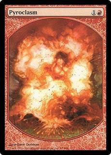 Magic The Gathering Textless Player Rewards Single Card Promo Pyroclasm ...