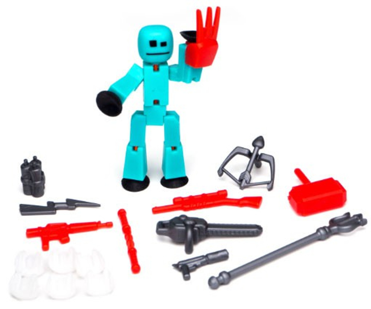 Stikbot Action Pack Weapon Pack Role Play Accessory Set Blue Zing - ToyWiz