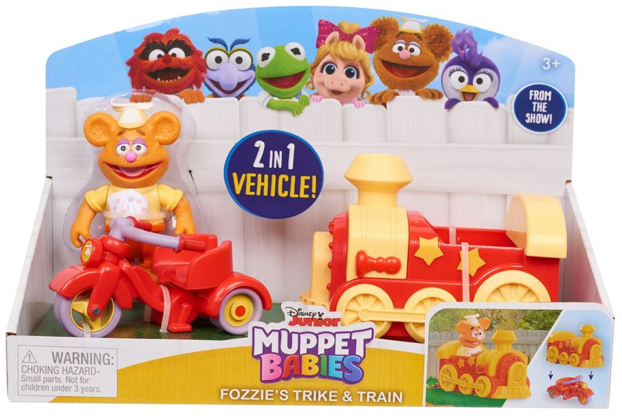 Disney Junior Muppet Babies Fozzie Trike Train Exclusive 2.5 Figure ...
