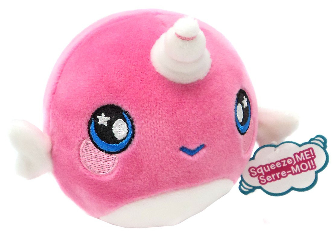 Squeezamals Series 2 Narcissa Narwhal 3.5 Plush Squishamals - ToyWiz