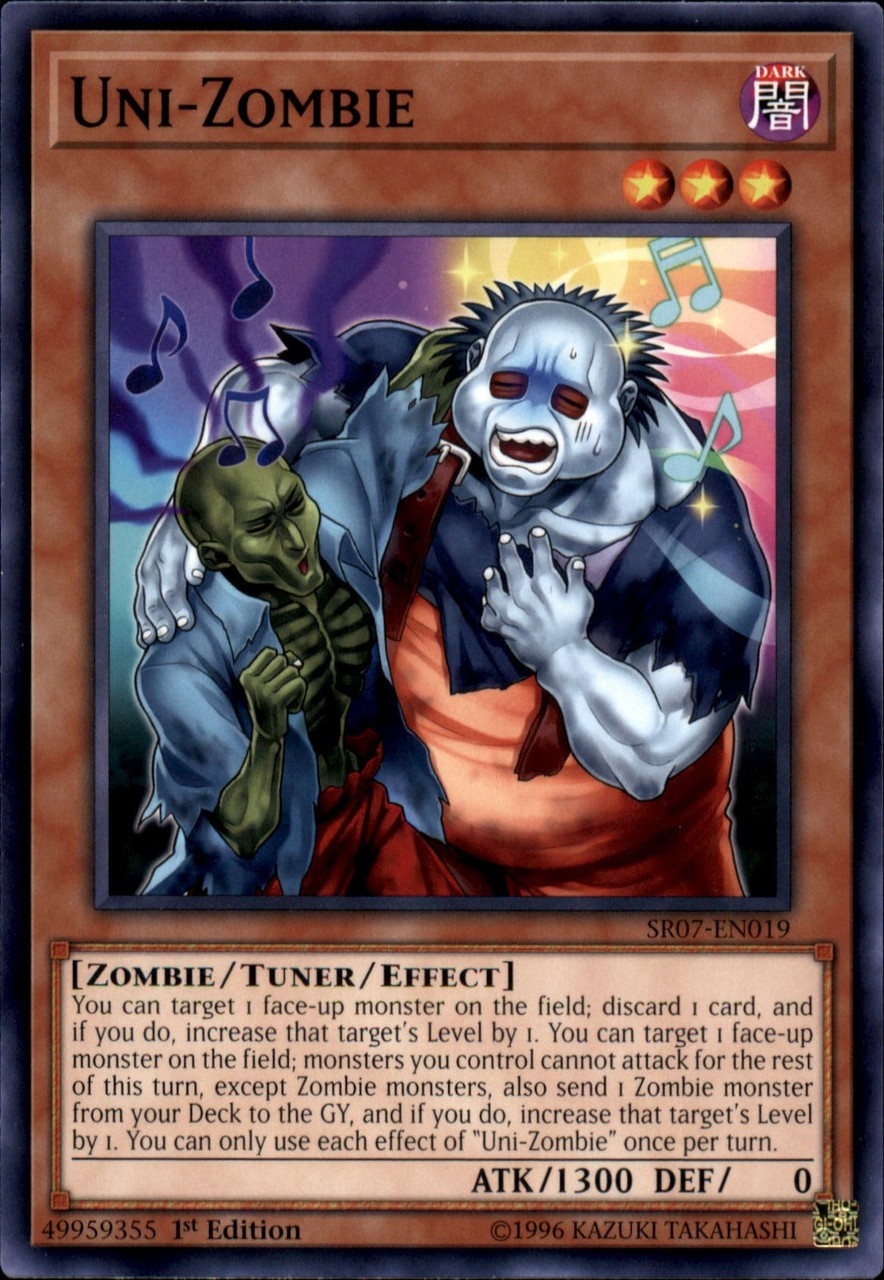 Yugioh Structure Deck Zombie Horde Single Card Common Uni Zombie Sr07