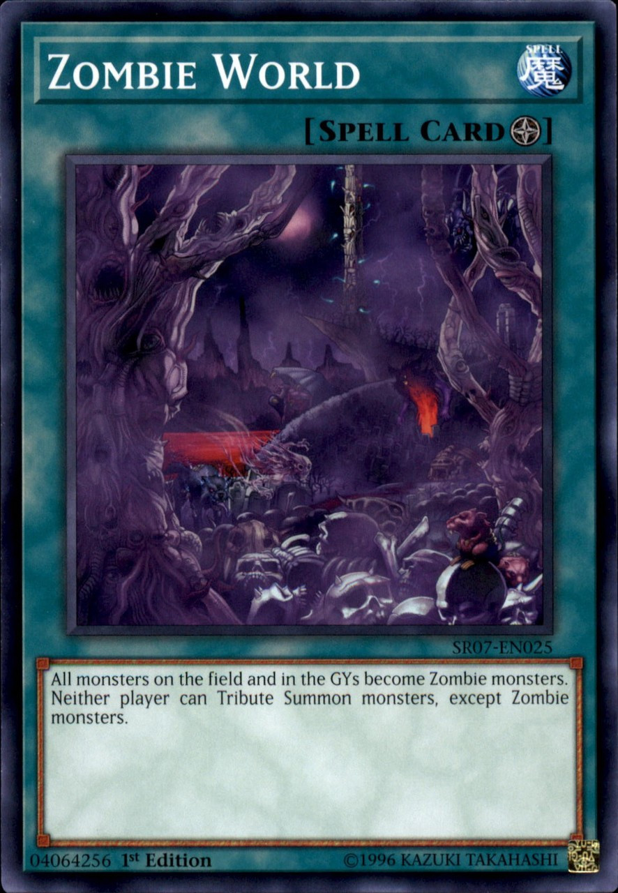 Yugioh Structure Deck Zombie Horde Single Card Common Zombie World Sr07