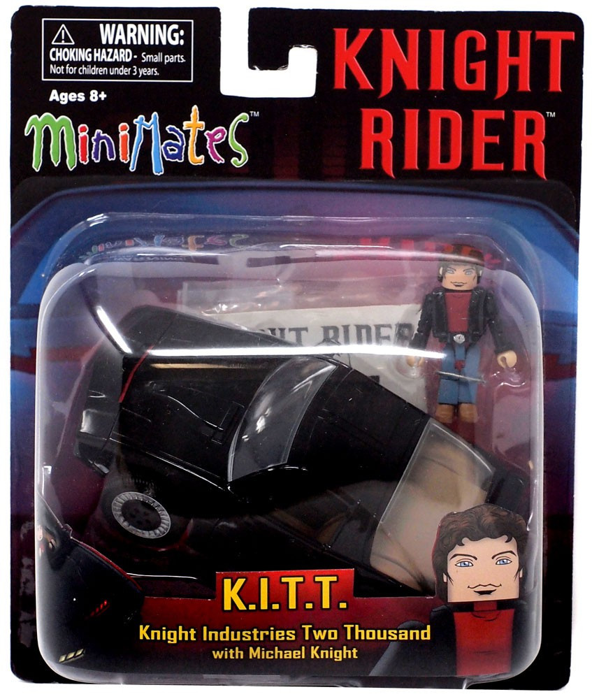 Knight Rider Minimates K.I.T.T. with Michael Knight Vehicle Minifigure ...