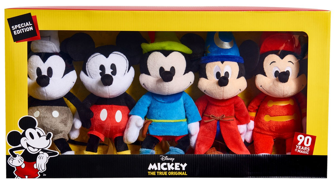 Disney Mickey the True Original 90 Years of Magic Mickey Mouse 8 Plush ...