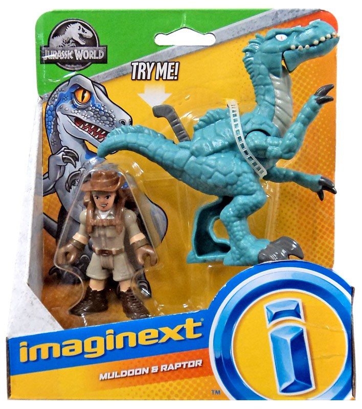Fisher Price Jurassic World Imaginext Muldoon Raptor Figure Set Loose ...