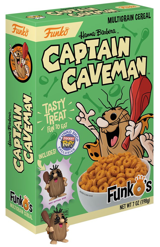 FunkOs Hanna-Barbera Captain Caveman Exclusive 7 Oz. Breakfast Cereal ...