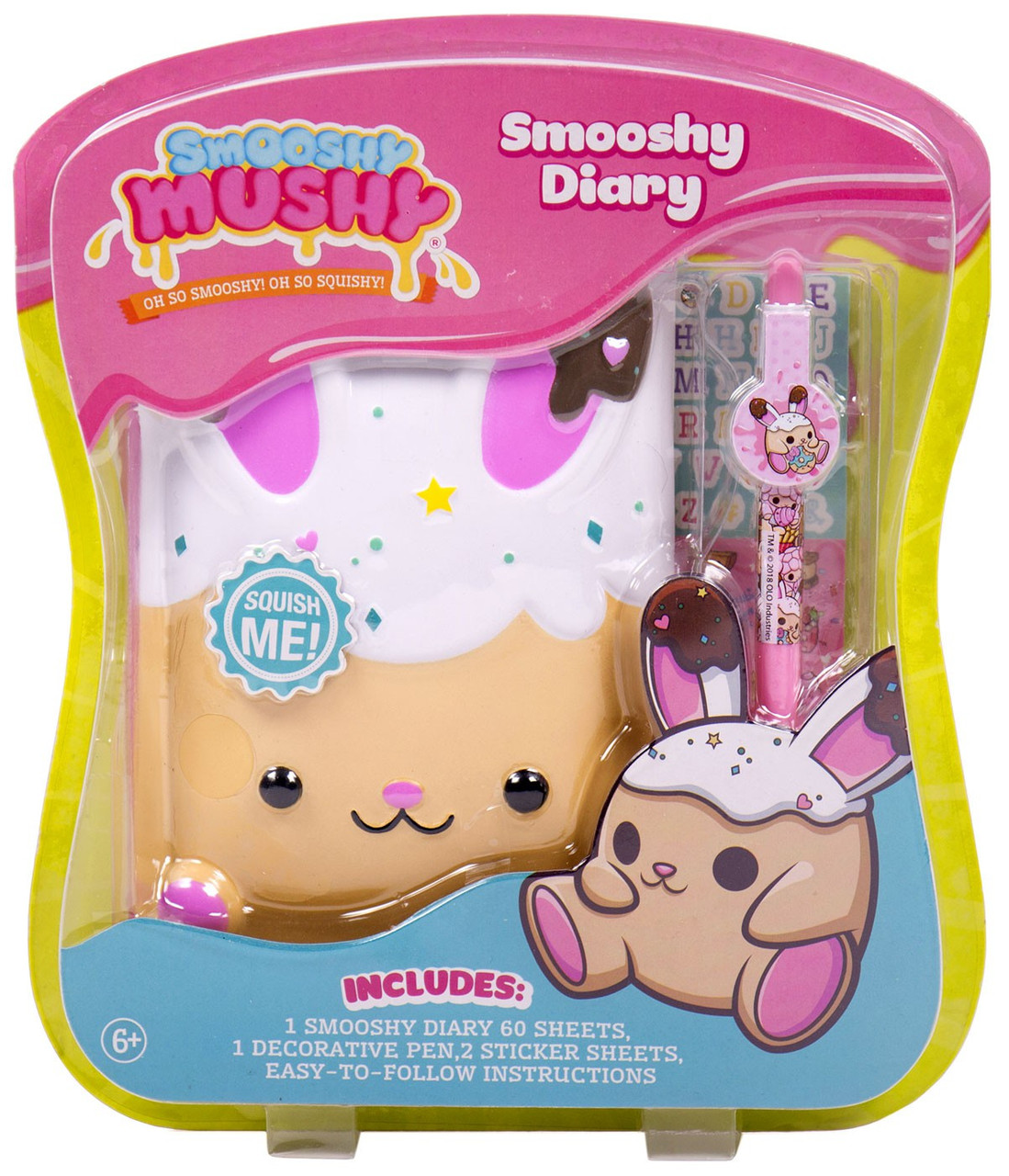 Smooshy Mushy Smooshy Diary Bunny Horizon Group - ToyWiz
