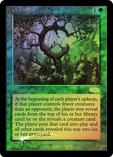 Magic The Gathering DCI Judge Promo Single Card Promo Oath of Druids ...