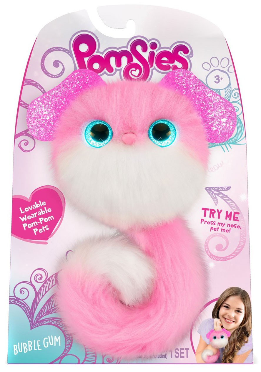 Pomsies Bubble Gum Plush Toy Skyrocket - ToyWiz