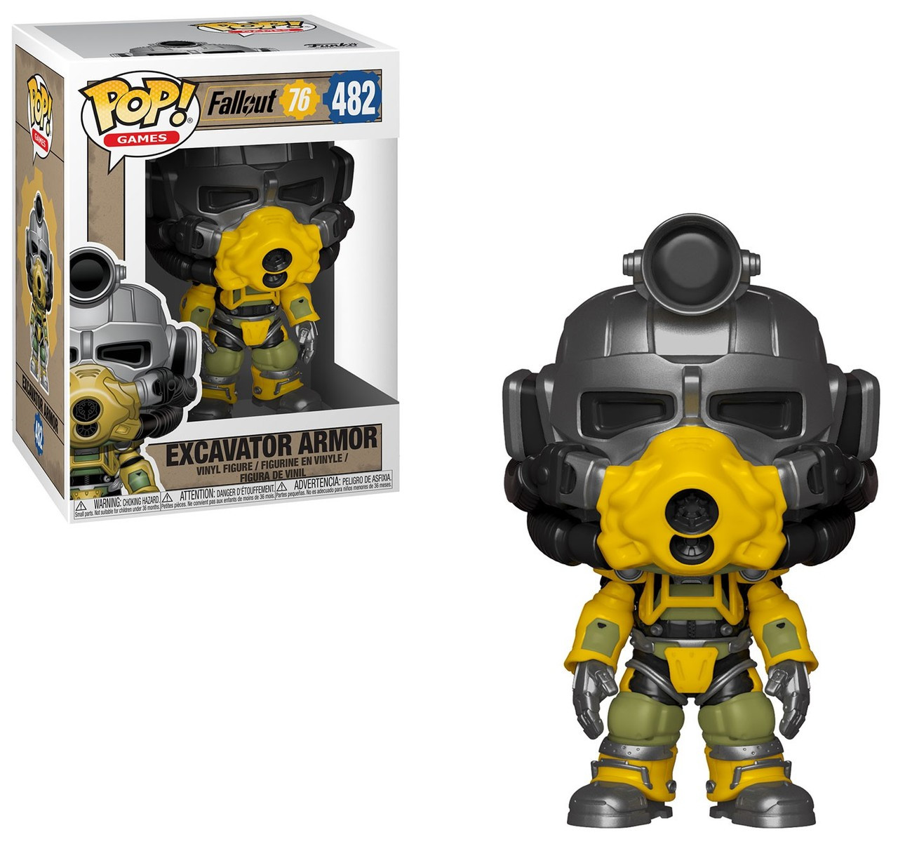 Funko Fallout 76 POP Games Excavator Armor Vinyl Figure 482 - ToyWiz