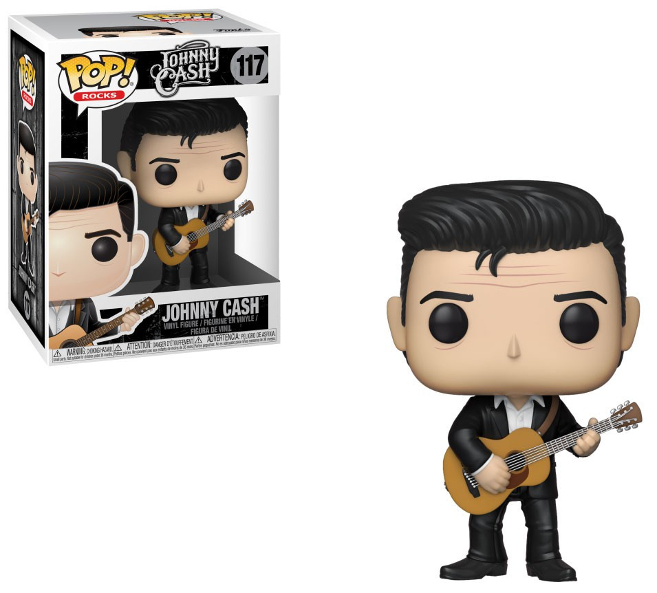 Funko Johnny Cash POP Rocks Johnny Cash Vinyl Figure Holding Guitar ...