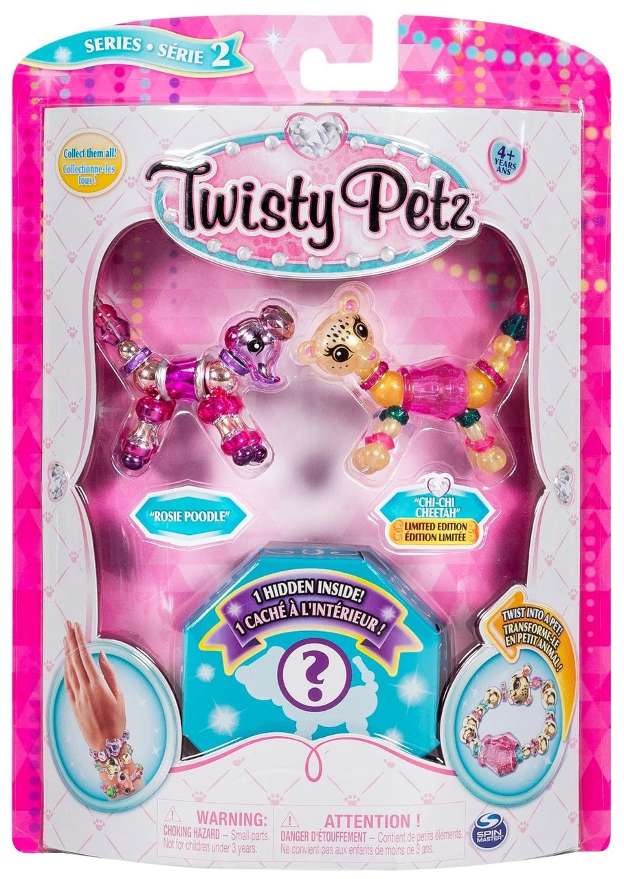 Twisty Petz Series 2 Rosie Poodle, Chi-Chi Cheetah Surprise 3-Pack Spin ...