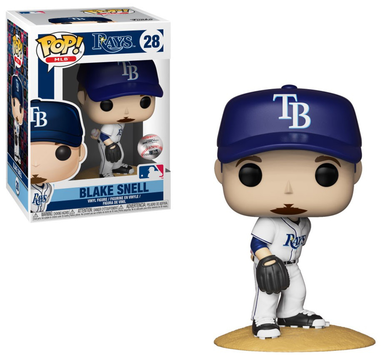 Funko Mlb Tampa Bay Rays Pop Sports Baseball Blake Snell Vinyl Figure