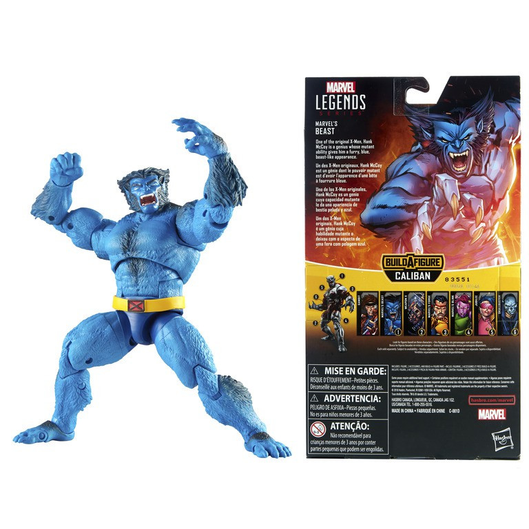 Marvel X-Men Marvel Legends Caliban Series Beast Action Figure Hasbro ...