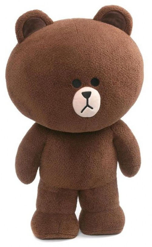 Line Friends Brown 23 Plush Standing Gund - ToyWiz